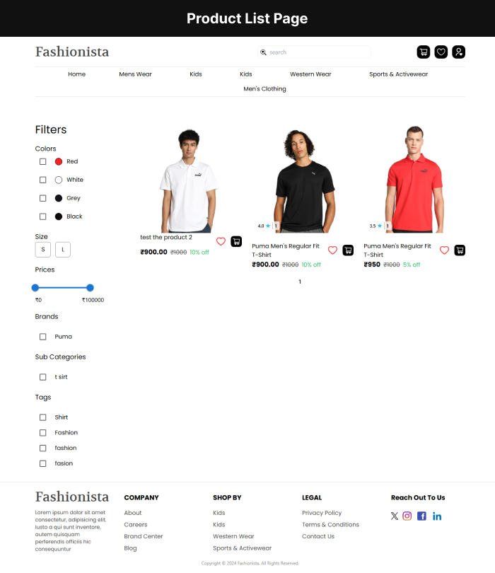 Ecommerce Fashion Website and Dashboard With React Js and Node Js by conceptionitechnology